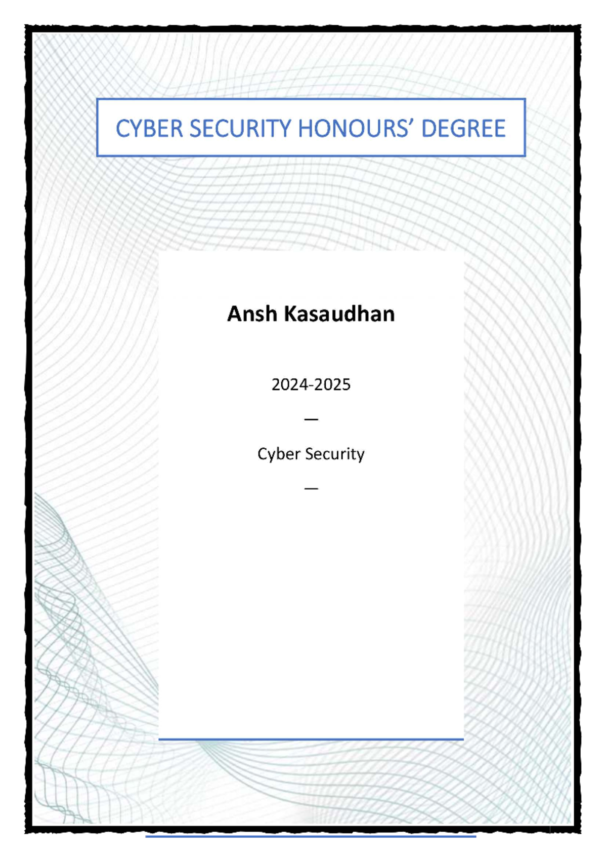 HTCS 501: Data Encryption & Compression - Cybersecurity Overview - Studocu