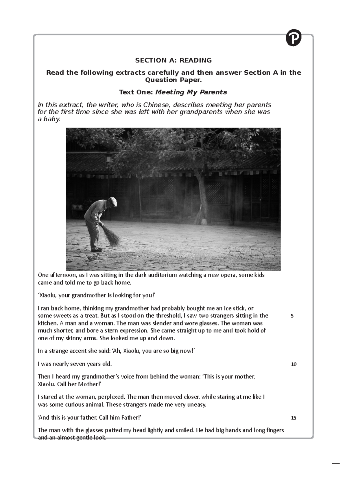 Unseen Text - Meeting My Parents (Literature Analysis) - Studocu