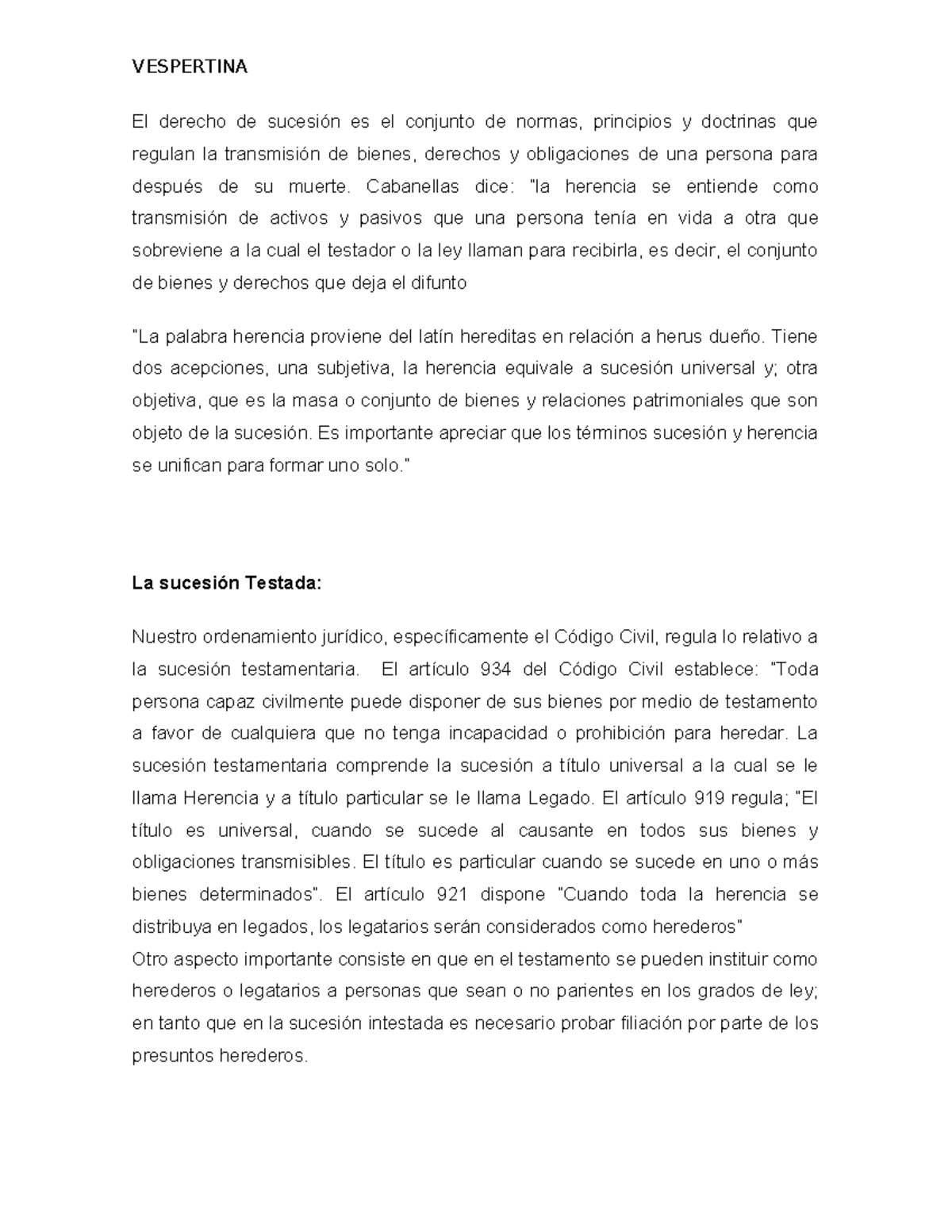 La sucesión testada: Análisis del derecho de sucesión y testamento ...