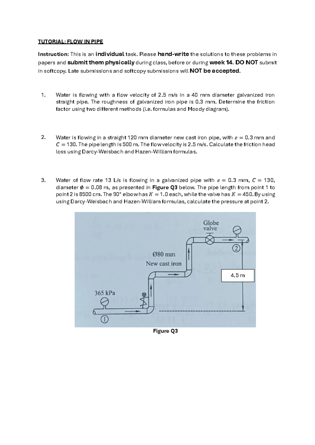 TUTORIAL: FLOW IN PIPE - Friction Factor & Pressure Loss Calculations ...