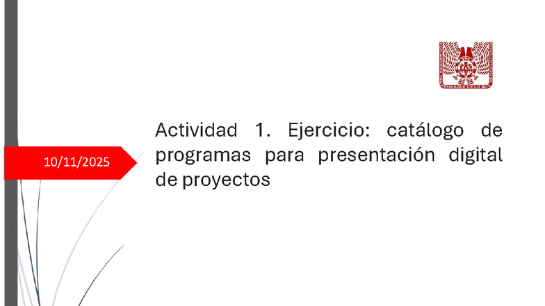 A1: Catálogo de Software para Presentación Digital de Proyectos - Studocu