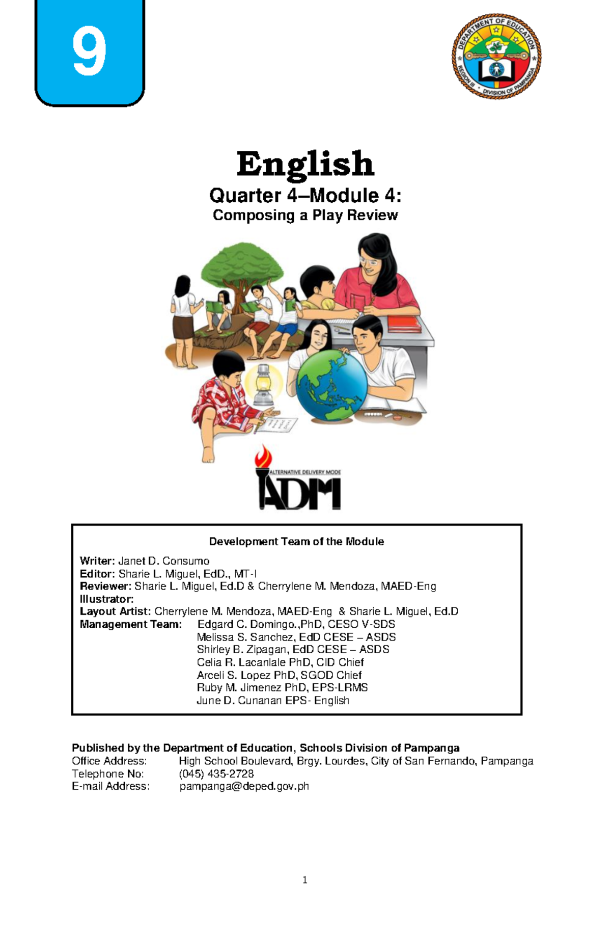 Eng9 Q4 Module 4 - Composing a Play Review Activities and Guidance ...