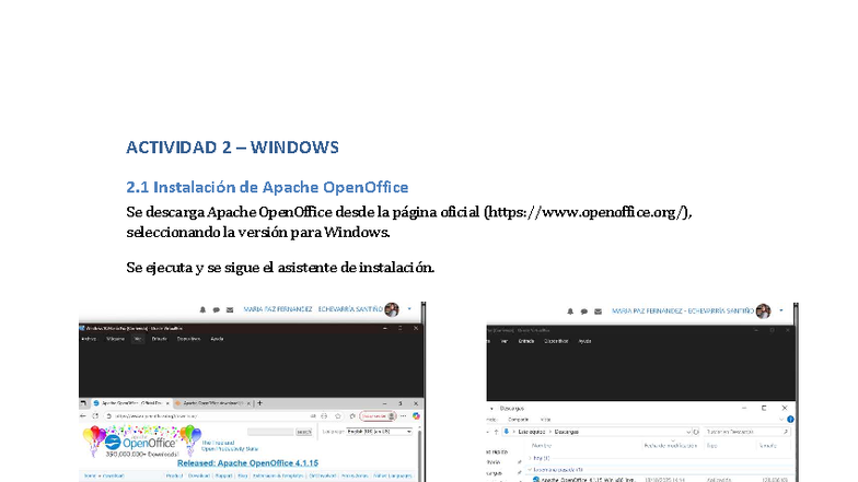 Instalación de Apache OpenOffice y Visual Studio en Windows 2.1 - Studocu
