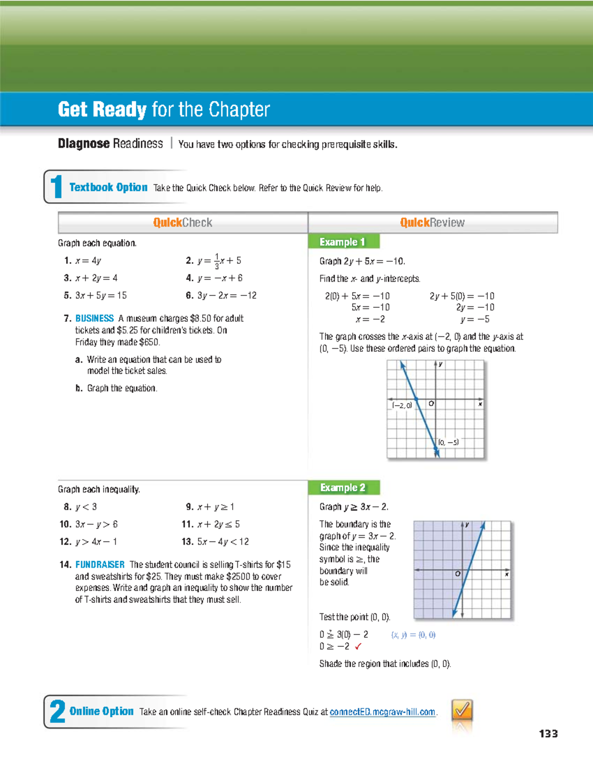 Algebra 2 - 189-215 Chapter 3: Systems of Equations & Inequalities ...