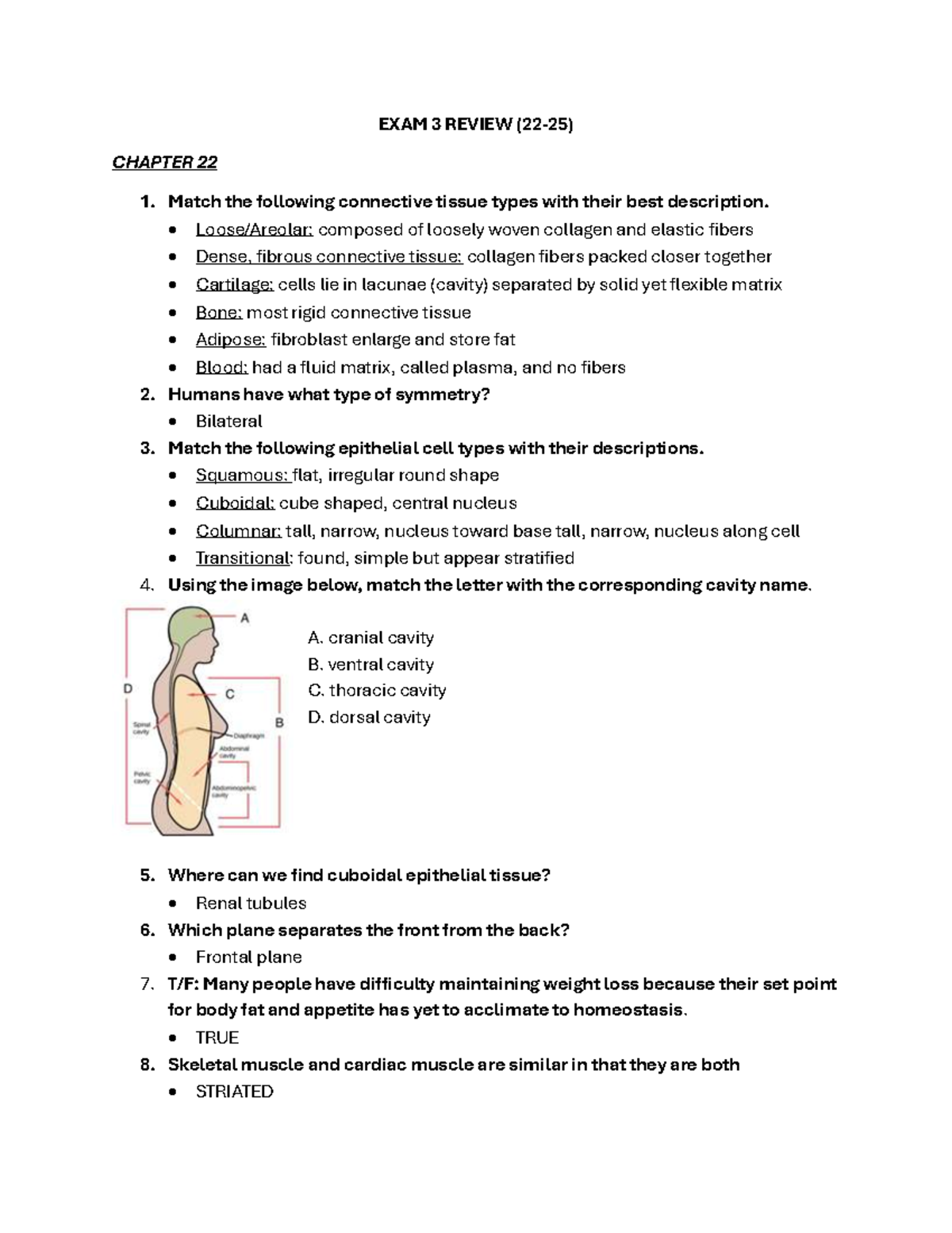 Exam 3 Review: Chapters 22-25 Biology Notes (BIO 101) - Studocu