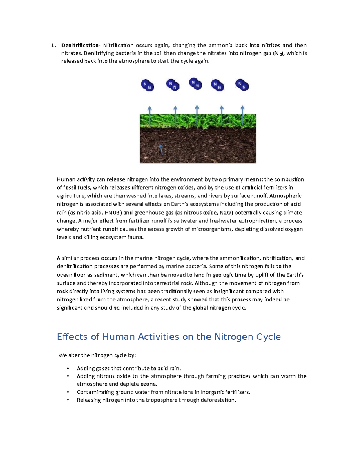 Environmental Science: Module 3 - Human Impact on Nitrogen & Phosphorus ...