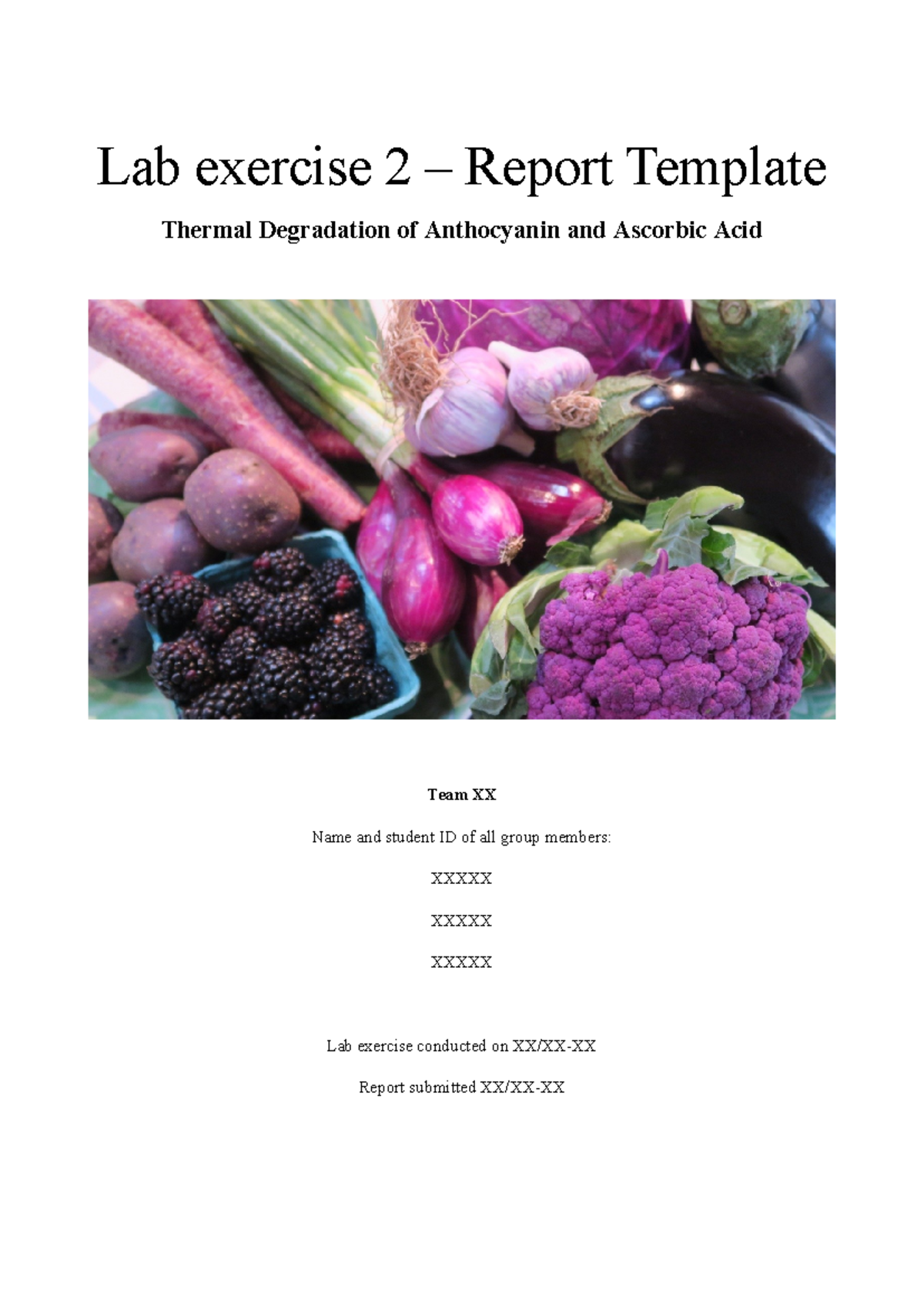 Lab exercise 2 Report template 2025 - Lab exercise 2 – Report Template ...