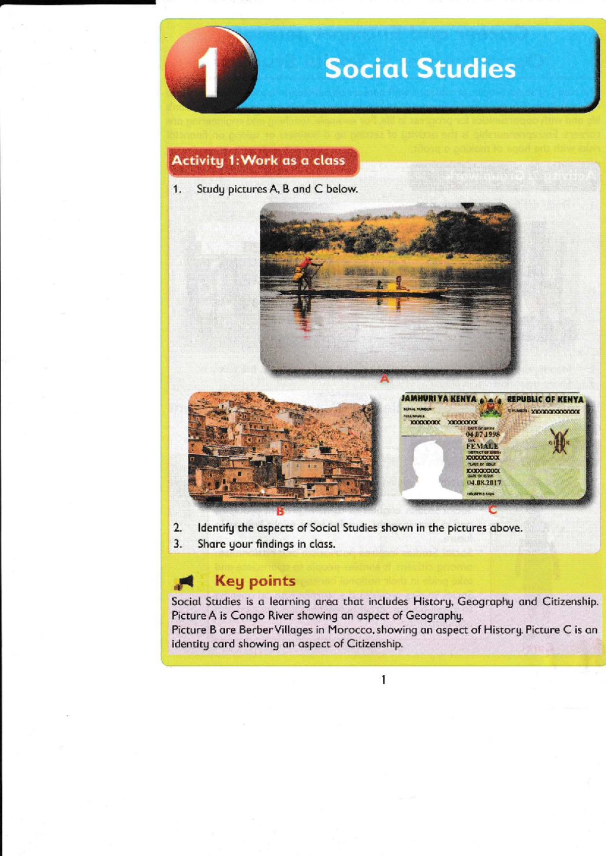 Social Studies Chapter 1 2024 Teacher - Studg pictures A, B ond C betow ...