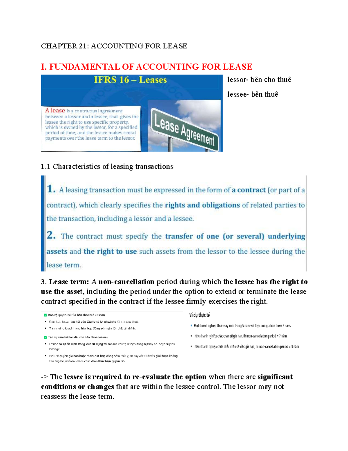 CHAPTER 21: ACCOUNTING FOR LEASE (FIN 101) - Studocu