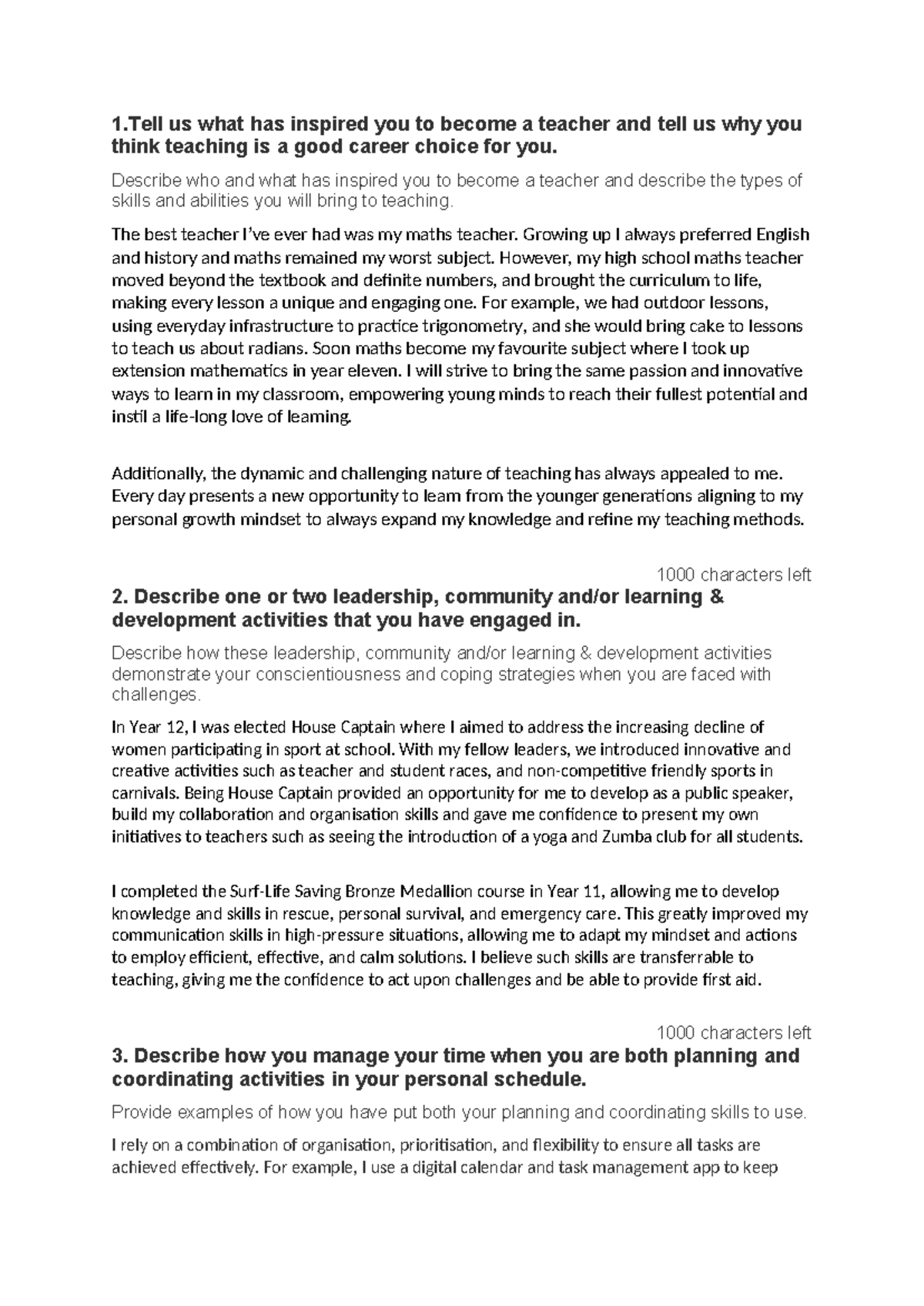 Inspiring Future Educators: Reflections on Teaching & Leadership Skills ...