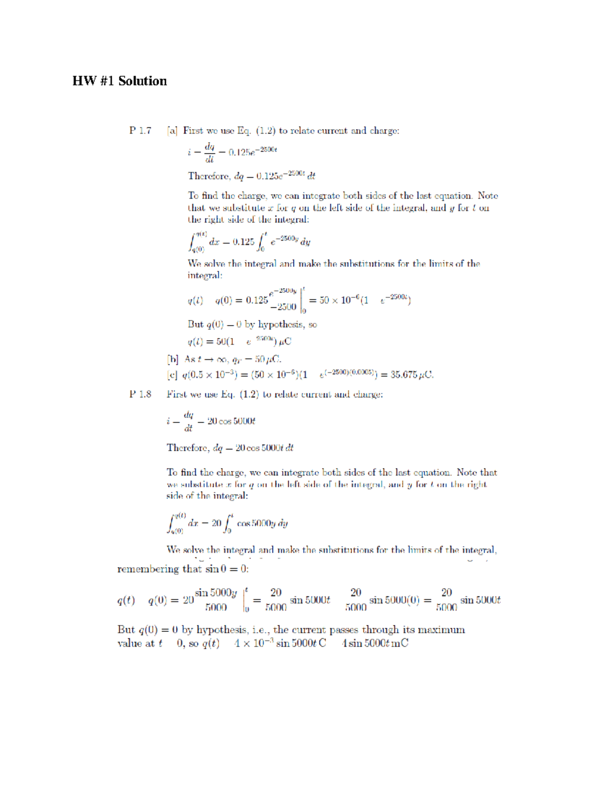 EE211 HW1 Solution - Homework Solutions and Explanations - Studocu