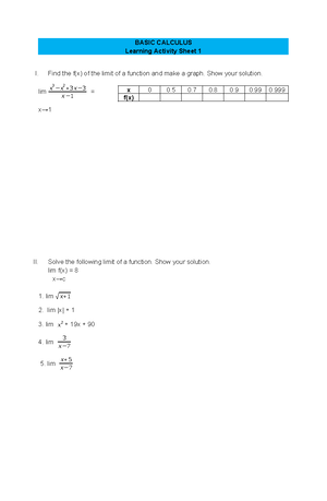 1st Periodic Test - Math 7 - FIRST PERIODICAL TEST GRADE 7 Mathematics ...