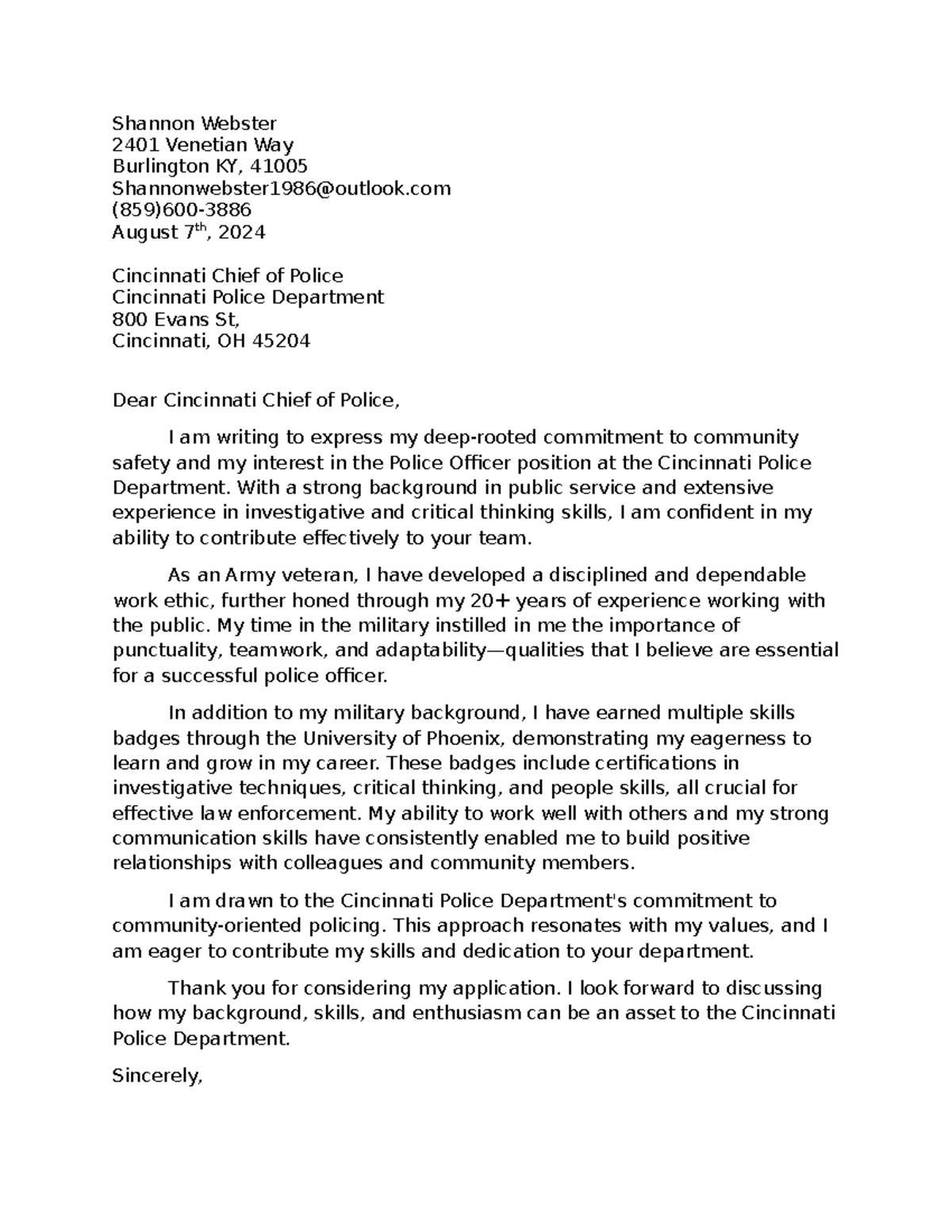 Eng210 Week 4 Summative: Cover Letter & Reflection on Application - Studocu