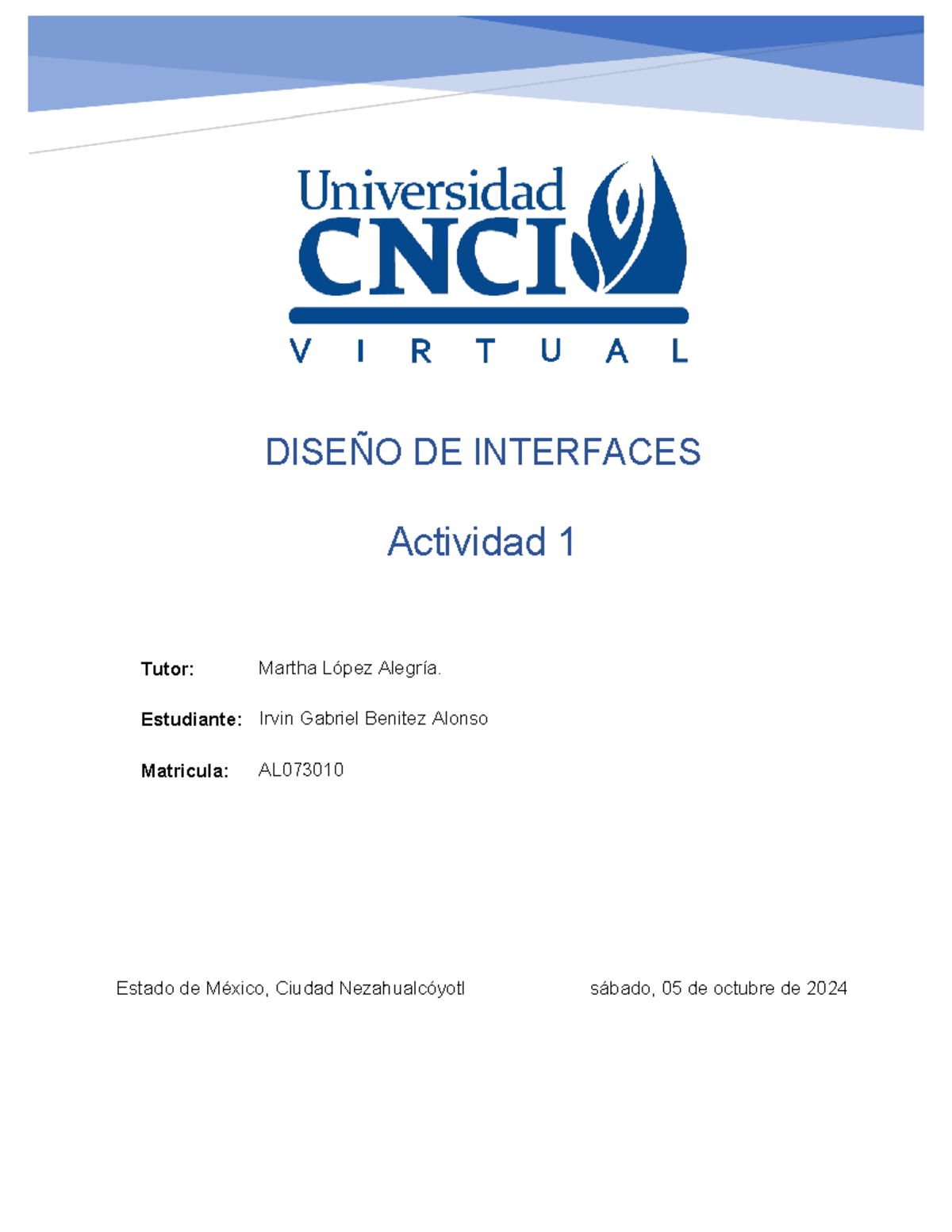 Actividad 1 Diseño de Interfaces - DISEÑO DE INTERFACES Actividad 1 ...