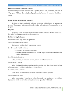 programming in c - CS3251 - Studocu