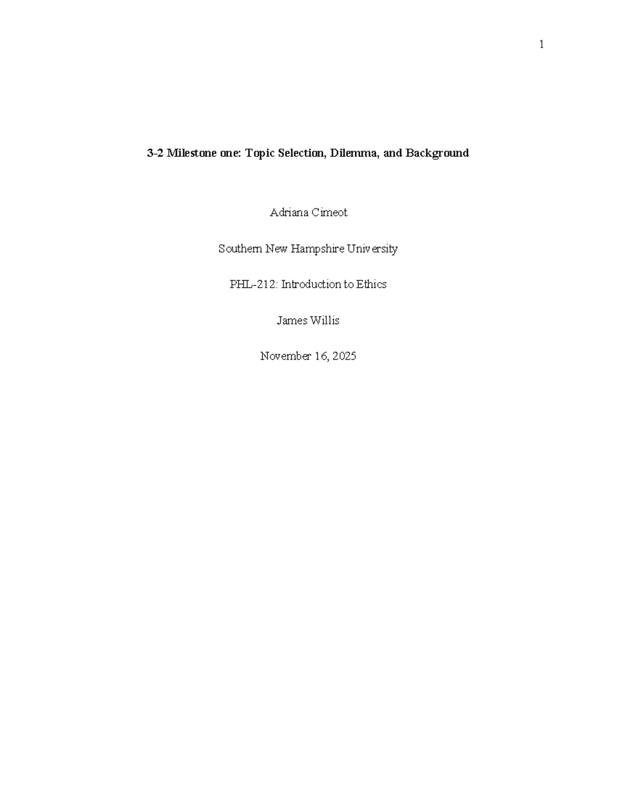 PHL-212 3-2 Milestone One: Ethical Dilemma of Animal Cruelty - Studocu