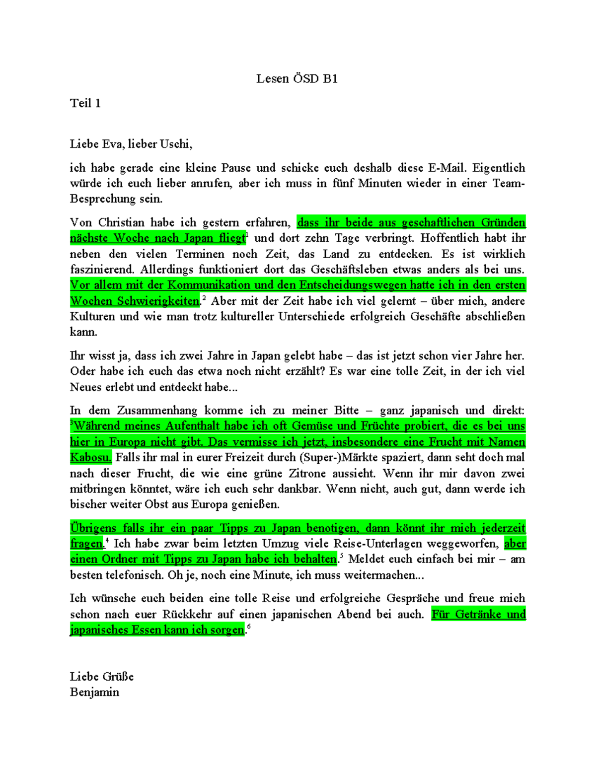 Lesen-Osd-B1: Interkulturelle Kommunikation im Alltag und Freizeit ...