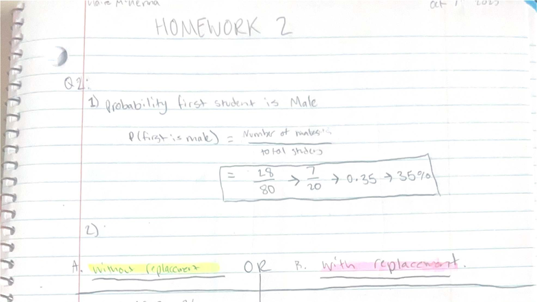 Homework 2 (Q2-Q4) - Probability and Statistics Analysis - Studocu