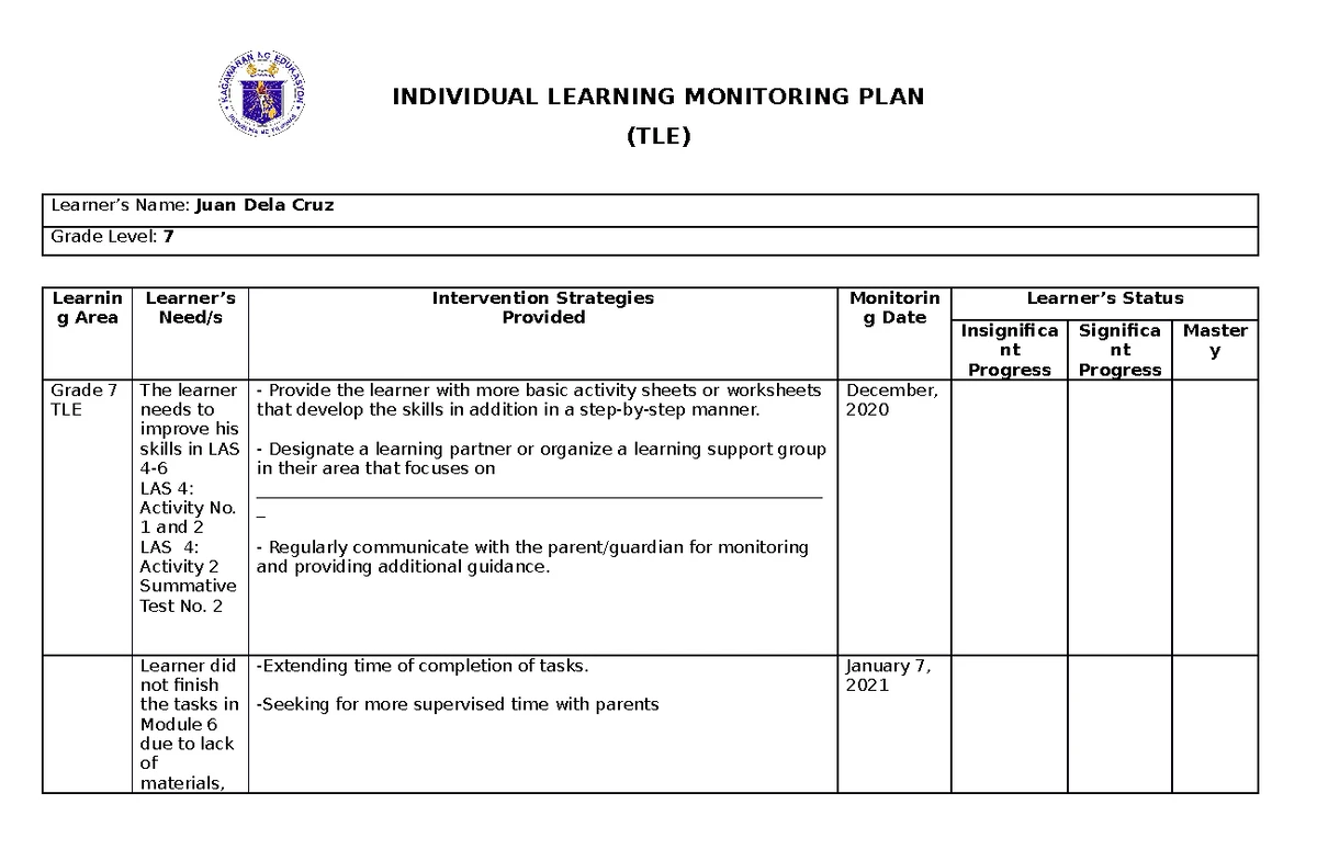 Action PLAN TO Address THE GAP - ACTION PLAN TO ADDRESS THE GAPS ...