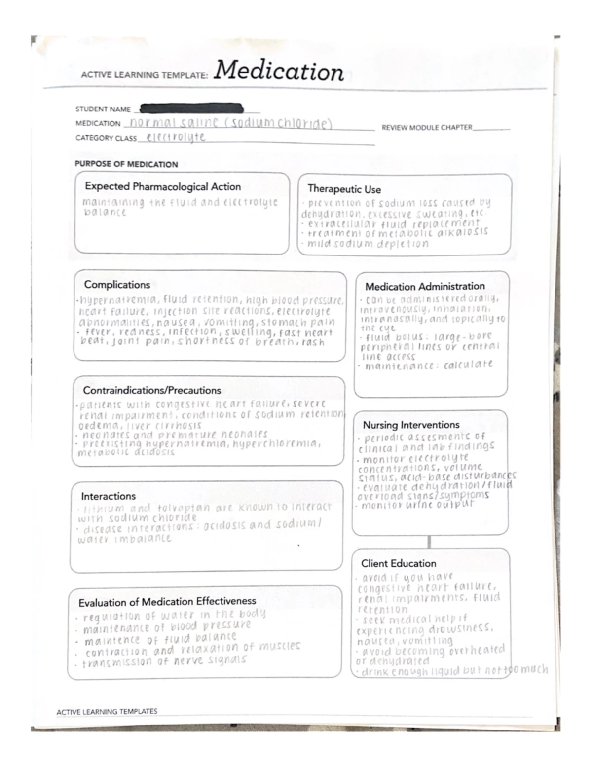 ATI Drug Template Alprazolam - ACTIVE LEARNING TEMPLATE: Medication ...