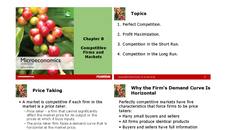 Chapter 8 - Lecture Slides: Perfect Competition & Profit Maximization ...