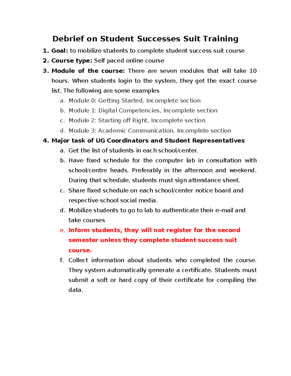 Debrief on Student Success Suit Training Strategies for Engagement ...