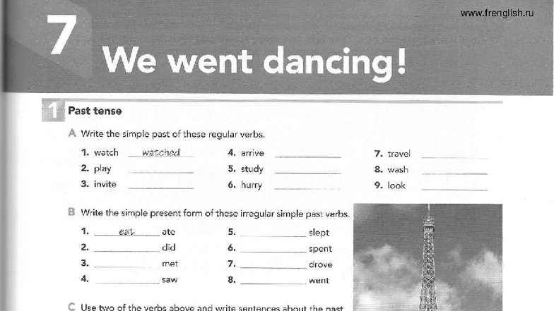 Intermedio 4 English Workbook: Past Tense & Descriptions Activities ...