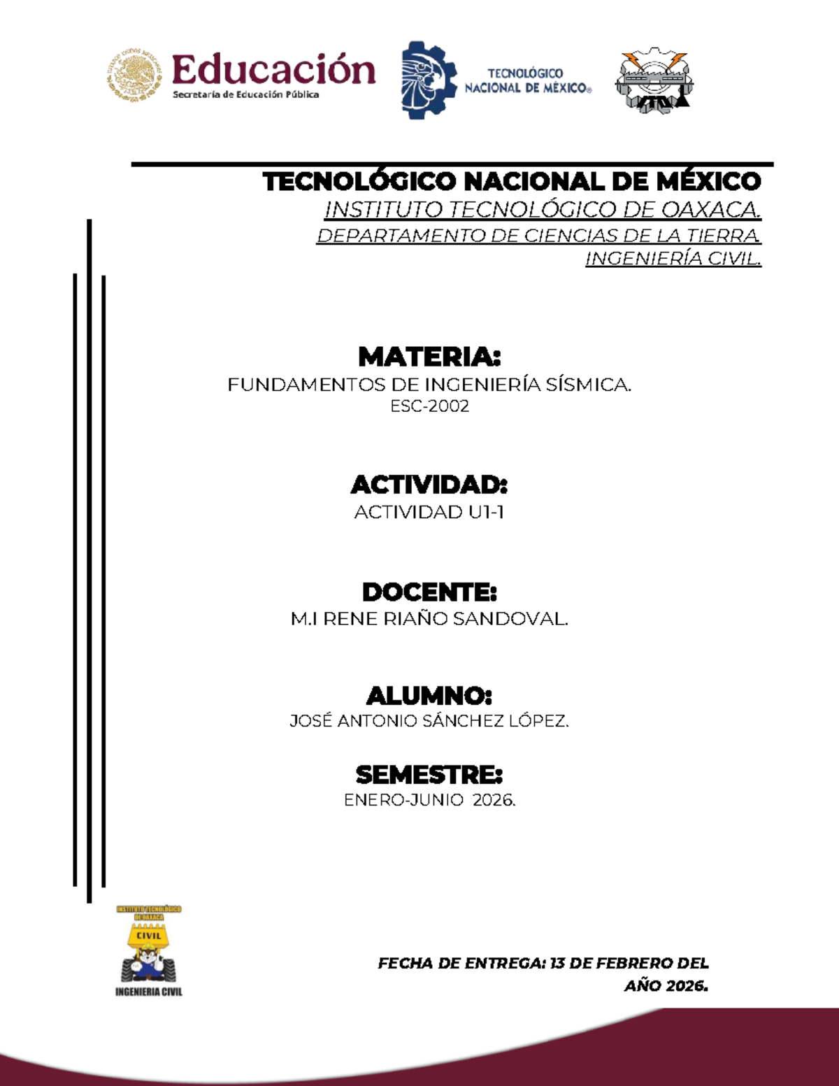 Sismología A1 U1 - Análisis de la Escala de Magnitud Sísmica - Studocu