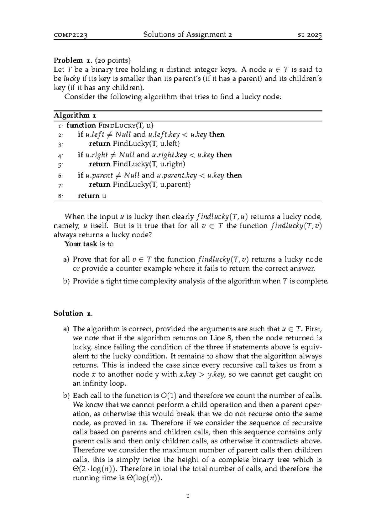 COMP2123 Assignment 2 Solutions - S1 2025: Detailed Analysis and ...