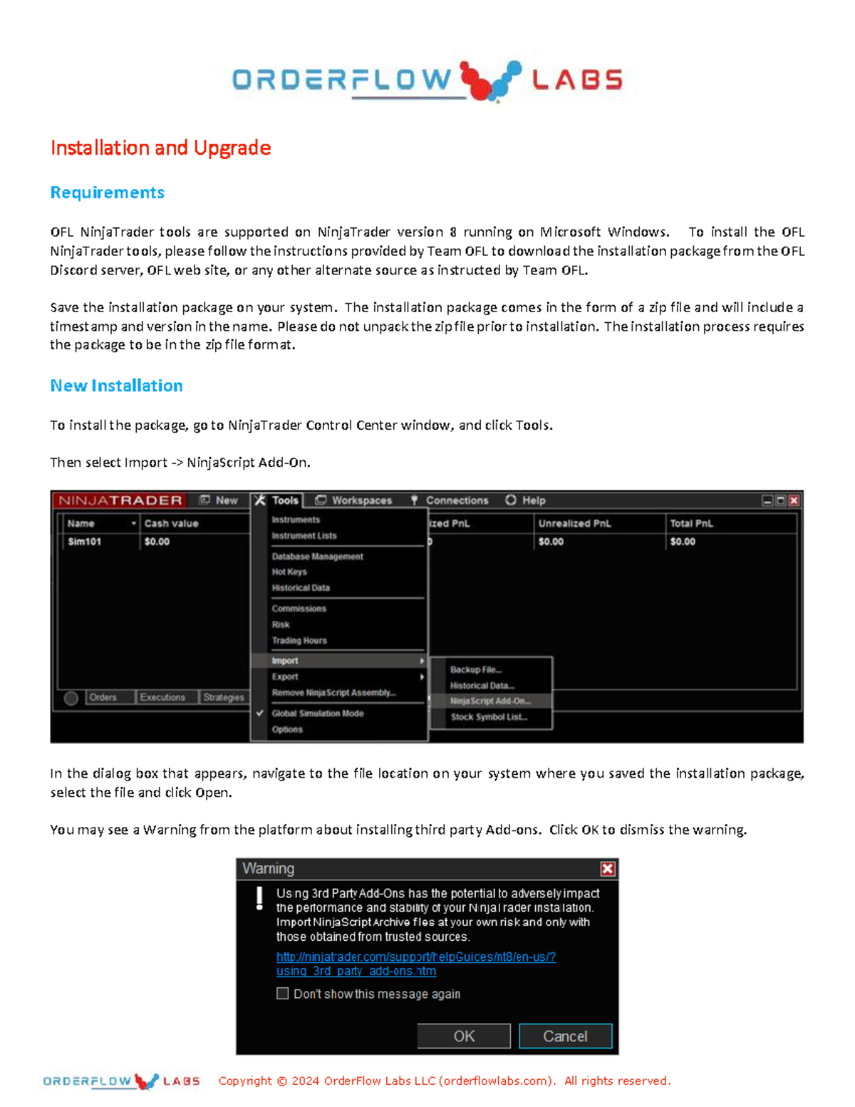 Installation and Upgrade Guide for OFL NinjaTrader Tools - Studocu
