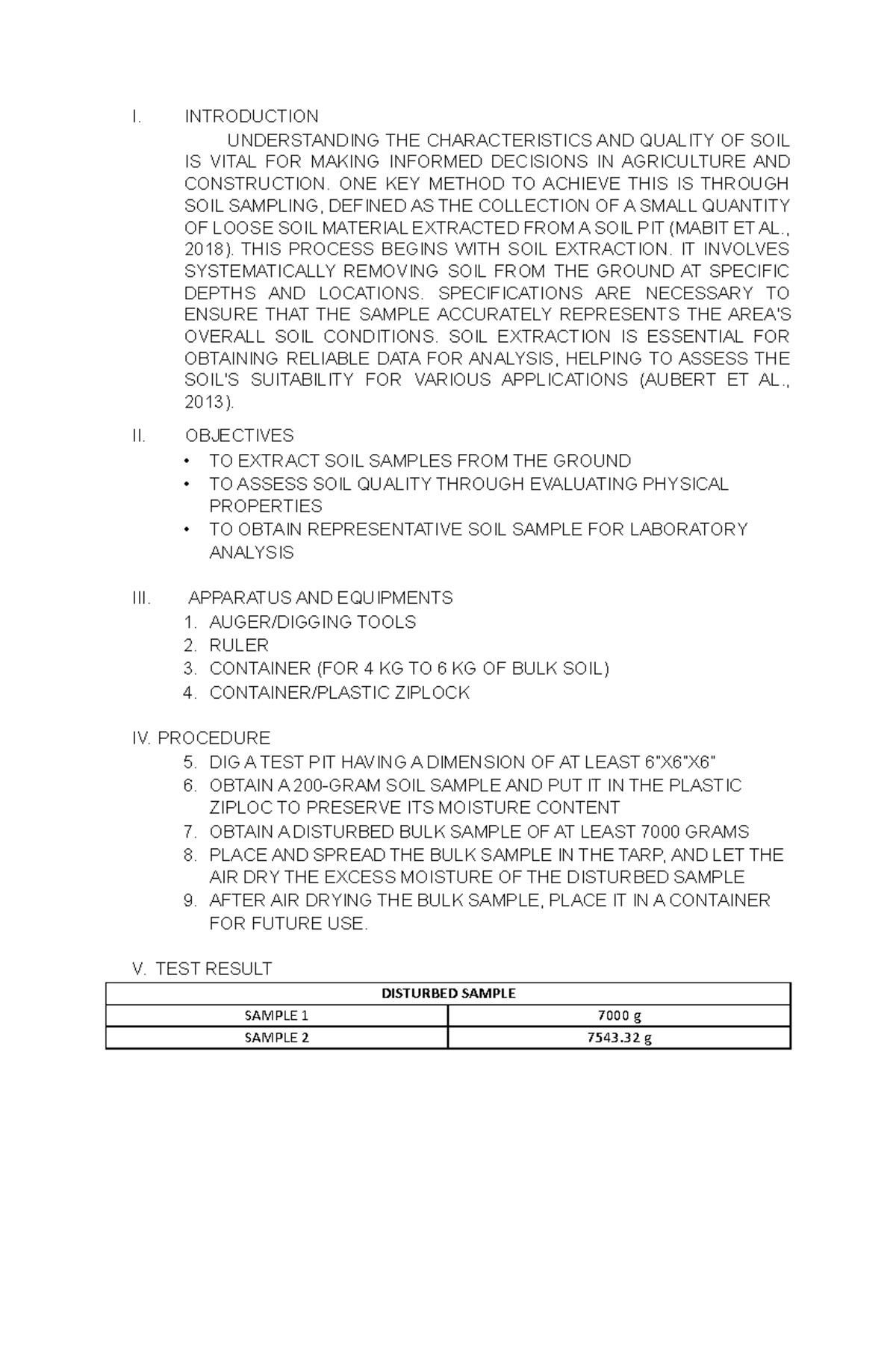 1. ACT-1-SOIL Sampling - I. INTRODUCTION UNDERSTANDING THE ...