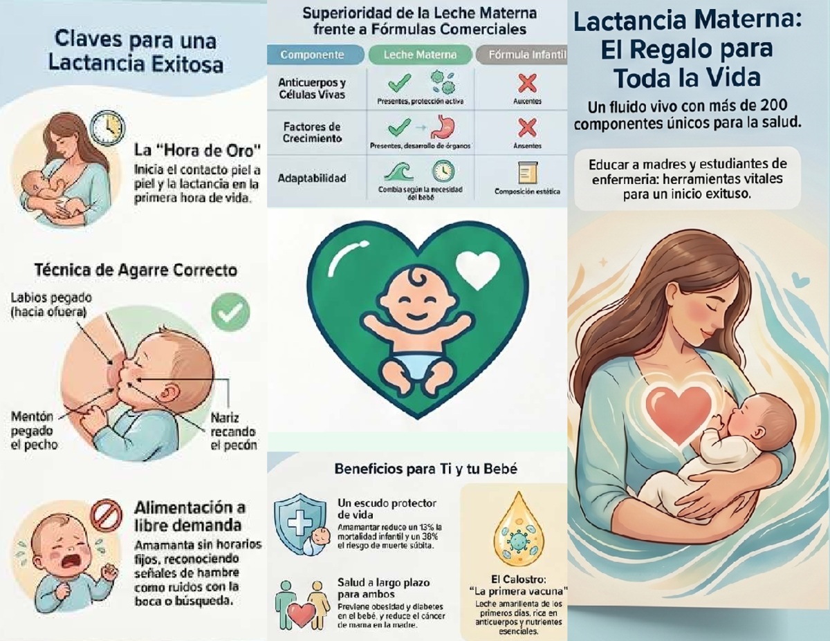 Folleto de Lactancia Materna: Claves para el Éxito en la Enfermería ...