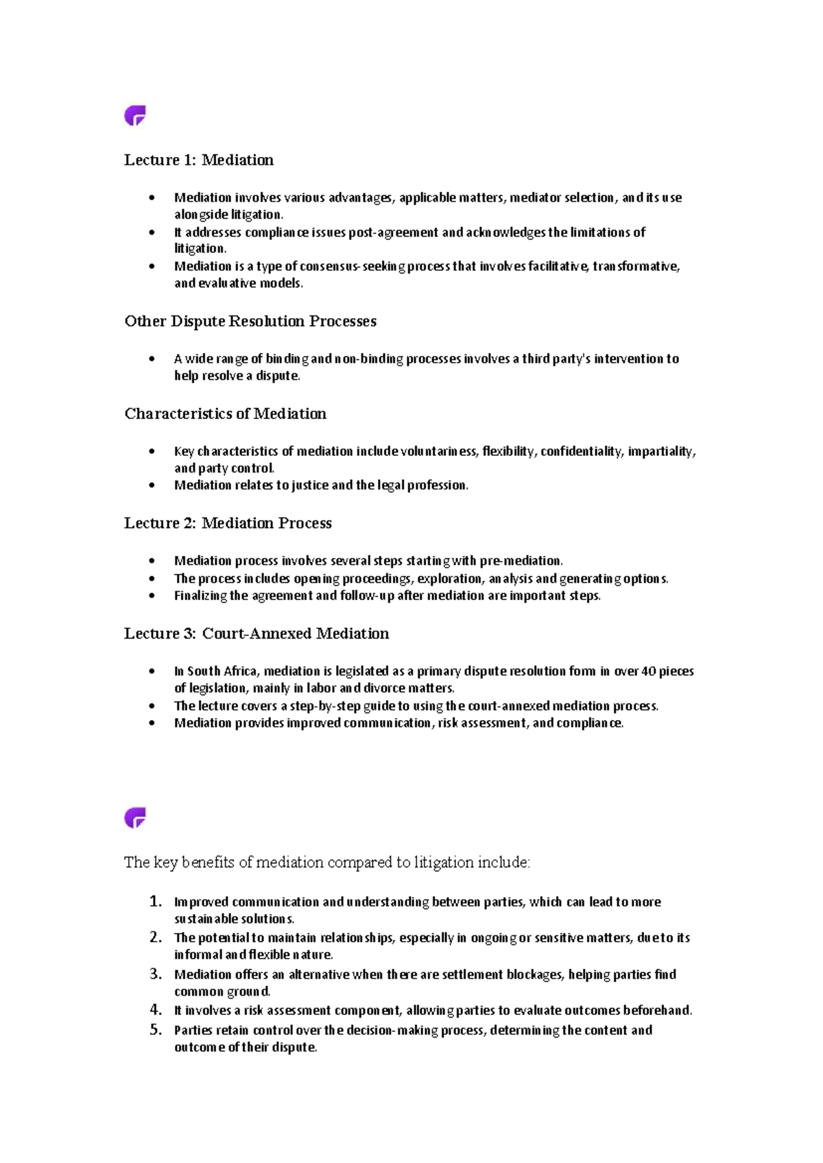 Mediation Overview: Key Concepts and Processes in Dispute Resolution ...