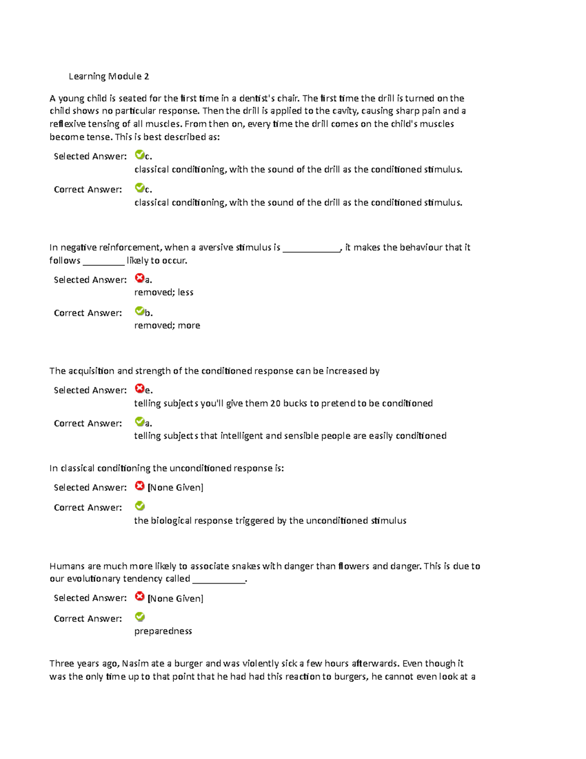 Test Prep Sheets - Notes and Prep work - Learning Module 2 A young ...