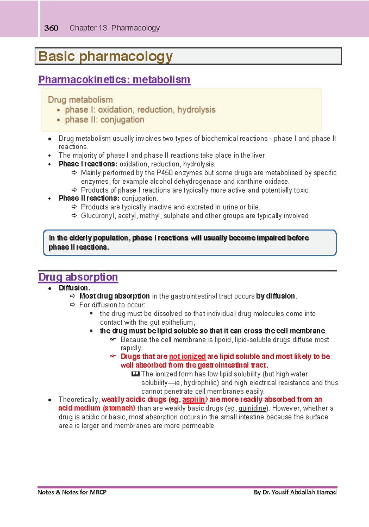 Pharmacology 2: Key Concepts and Notes for MRCP Preparation - Studocu