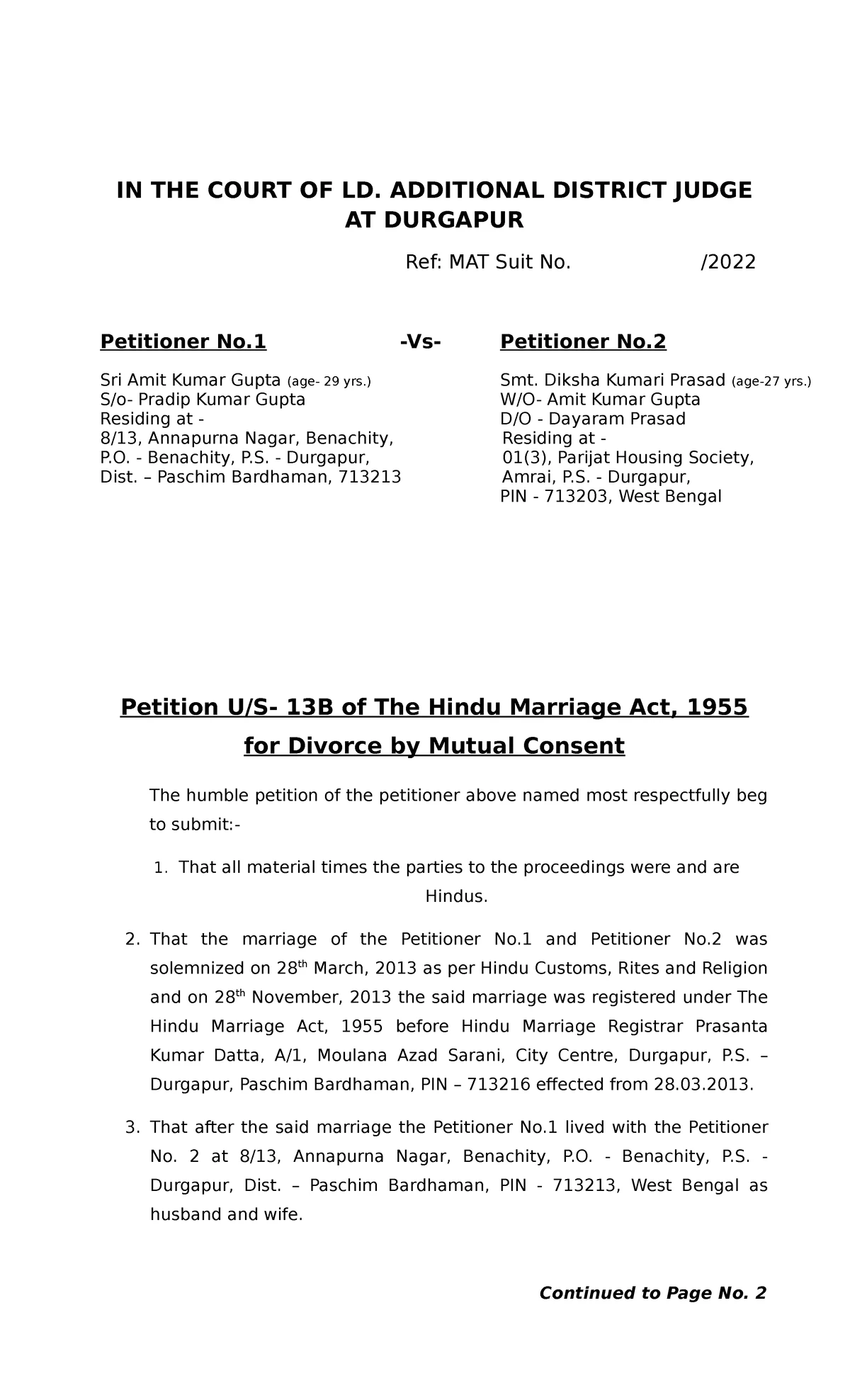 Interlocutory Application- Format- CPC- DRAFT - INTERLOCUTORY ...