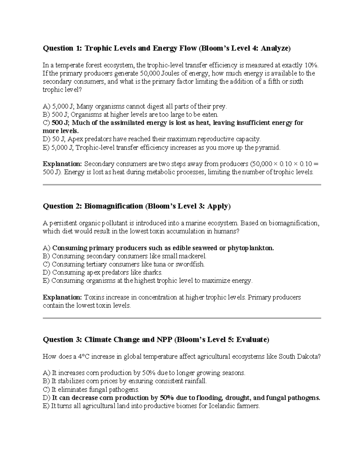 Homework 2 - Trophic Levels, Biomagnification & Climate Change Analysis ...