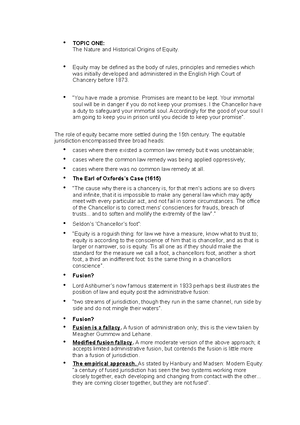 Equity and Trusts Exam paper May 2020 - SCHOOL OF LAW MIDDLESEX ...