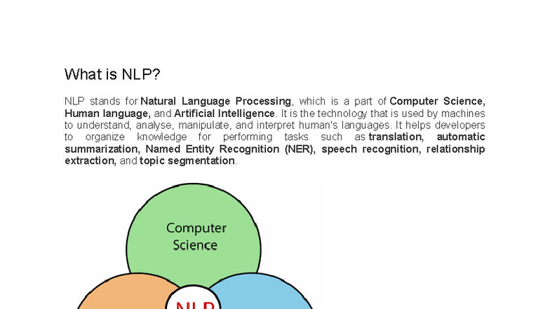 NLP 101: Unit 1 Notes on Natural Language Processing - Studocu