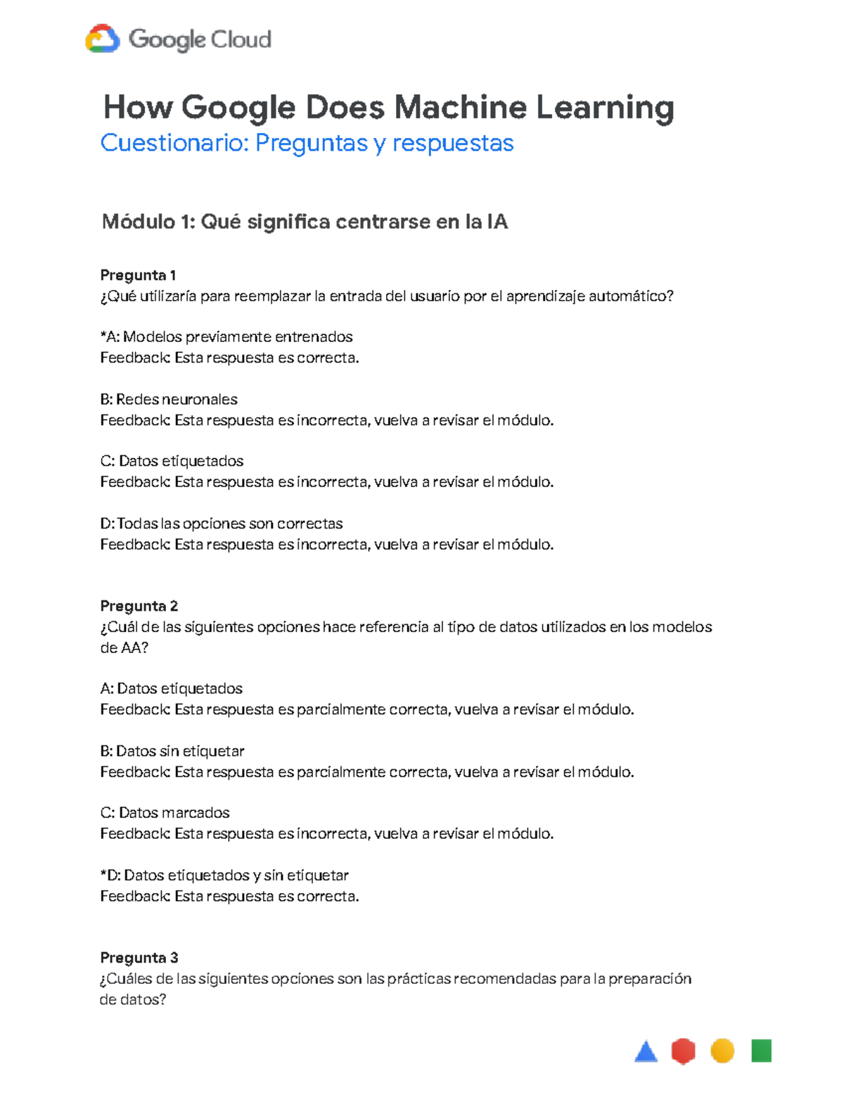 Cuestionario: Preguntas y Respuestas sobre IA y Aprendizaje Automático ...