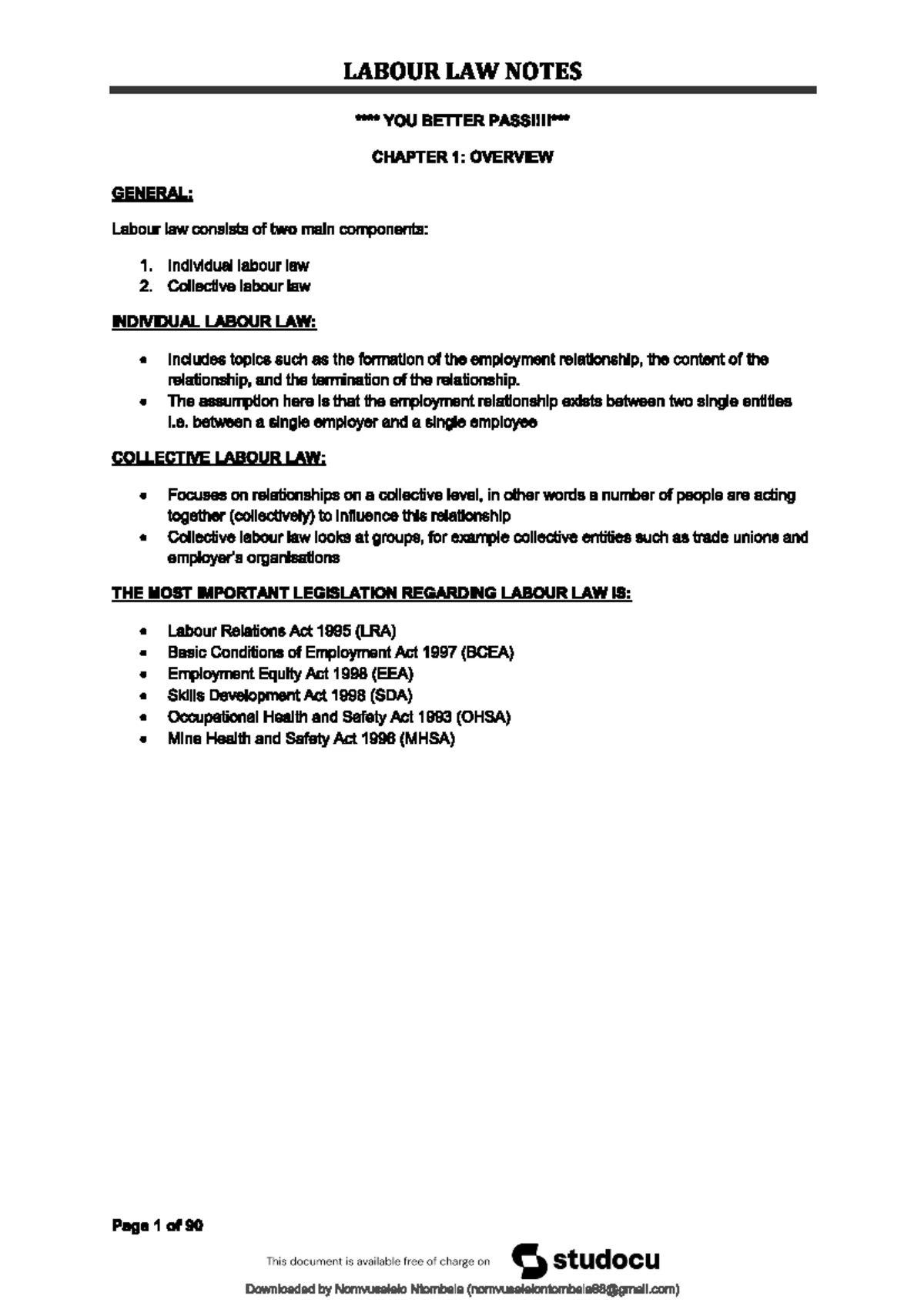 Code of Good Practice - Dismissal Schedule 8 of the LRA - Schedule 8 ...