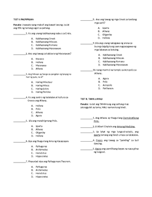 EPP 5 - Agriculture - PAG- Aalaga NG MGA Hayop NA MAY Dalawang PAA AT ...
