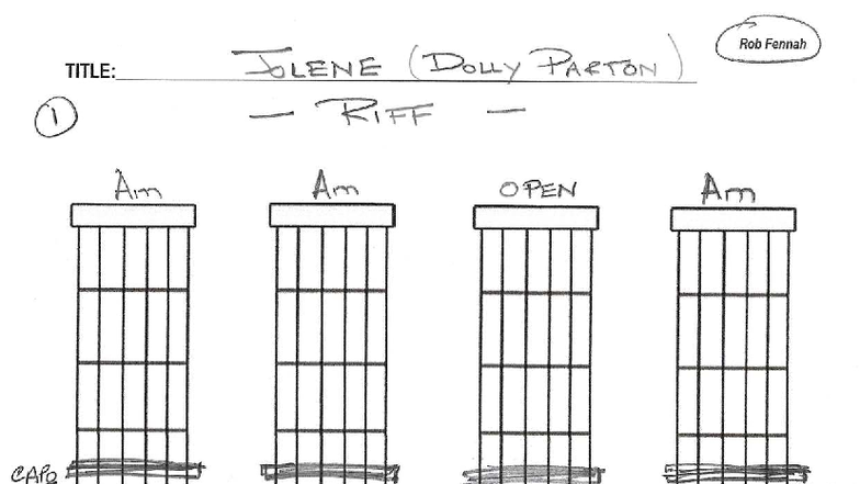 JOLENE (DOLLY PARTON) - Guitar Tabs & Riffs Analysis - Studocu