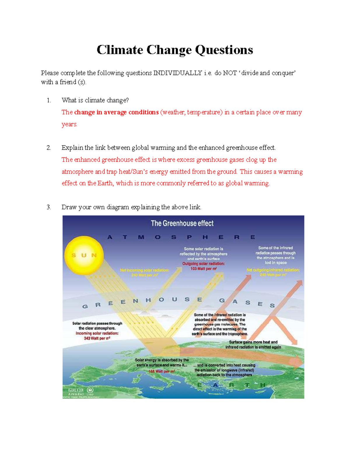 Climate Change Intro Questions: Understanding Global Warming Effects ...