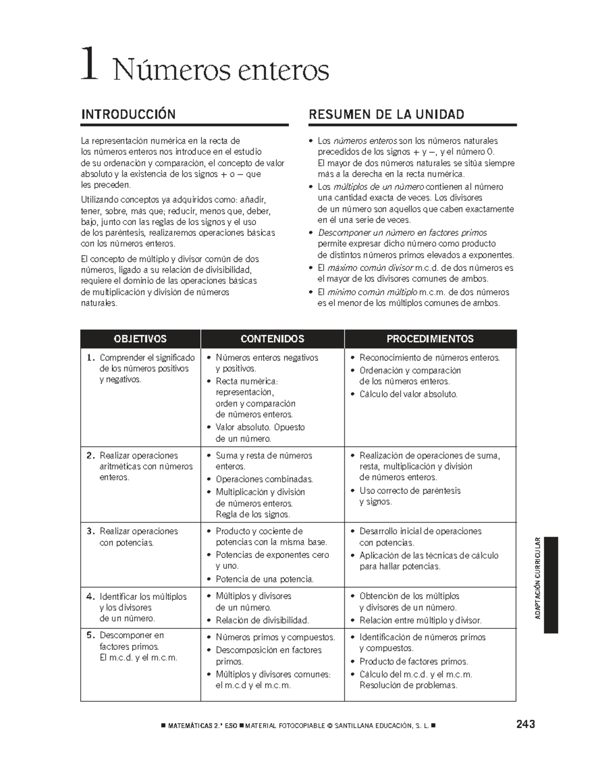 Cuadernillo de Matemáticas 829485 - Números Enteros y Fracciones - Studocu