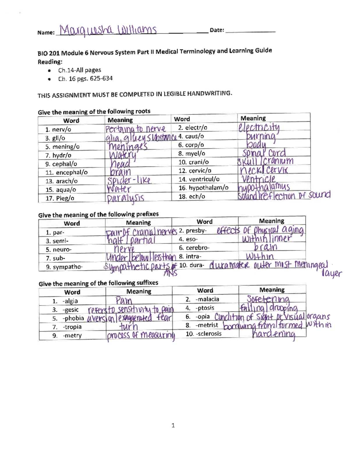 BIO 202 Module 3 Learning Guide: Lymphatic System Terminology - Studocu