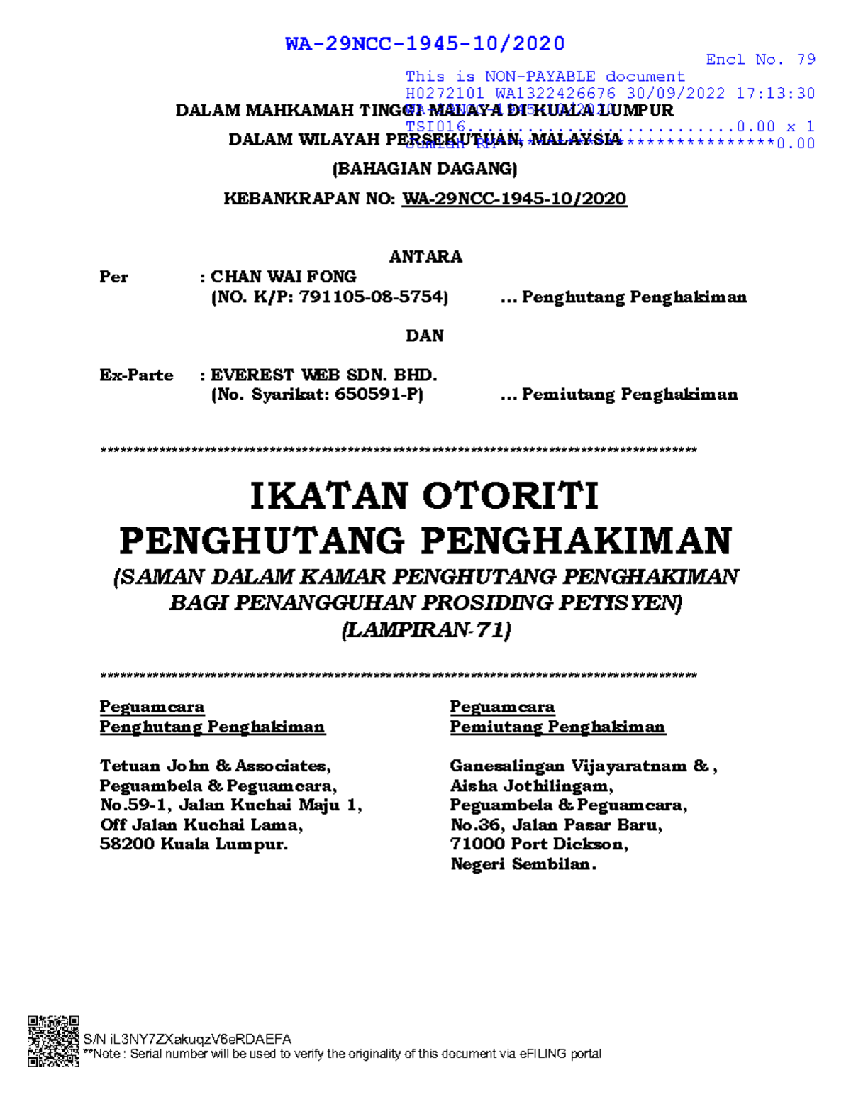 Ikatan Otoriti-JD-E-71 +@002 - DALAM MAHKAMAH TINGGI MALAYA DI KUALA LUMPUR DALAM WILAYAH - Studocu