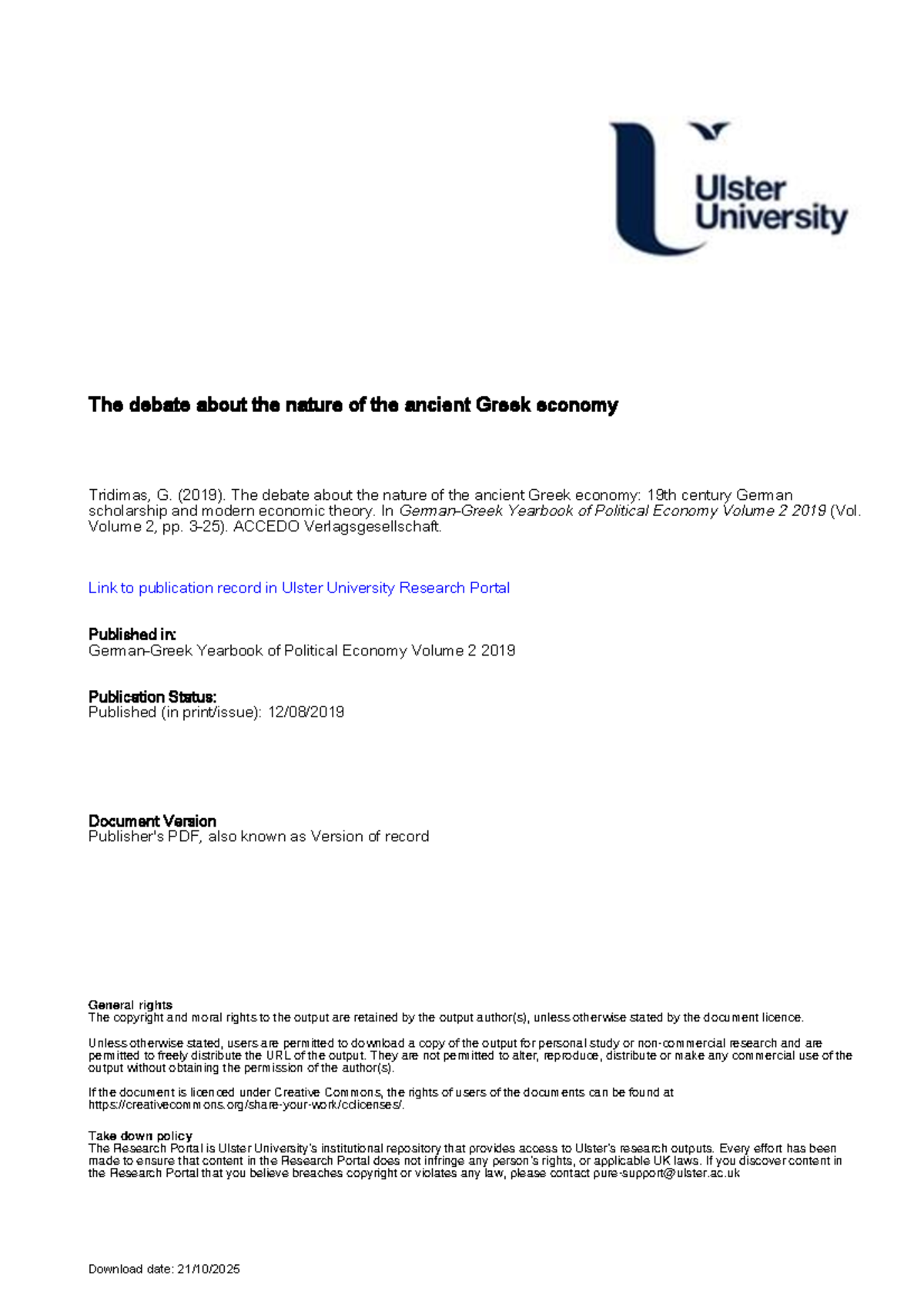 Ancient Greek Economy Debate: Insights from 19th Century Scholarship ...