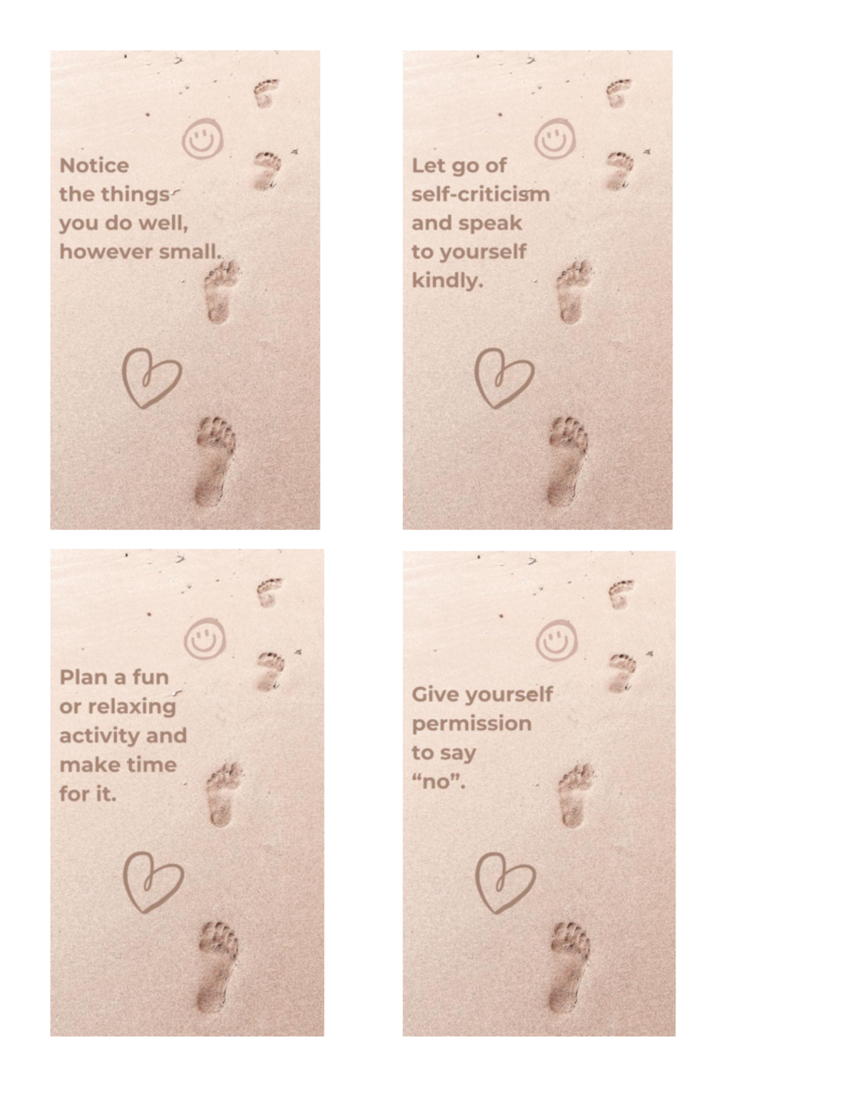 Action for happiness - Messages to encourage kindness - Notice Let go ...