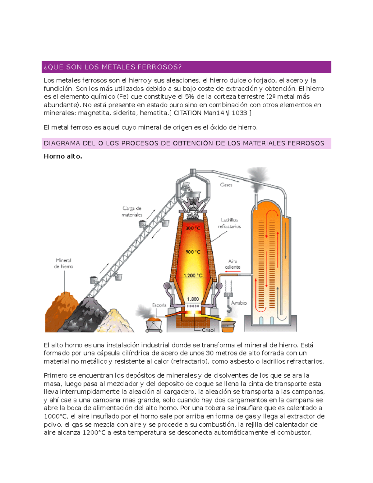 Materiales Ferrosos - Grade: 10 - ¿QUE SON LOS METALES FERROSOS? Los ...